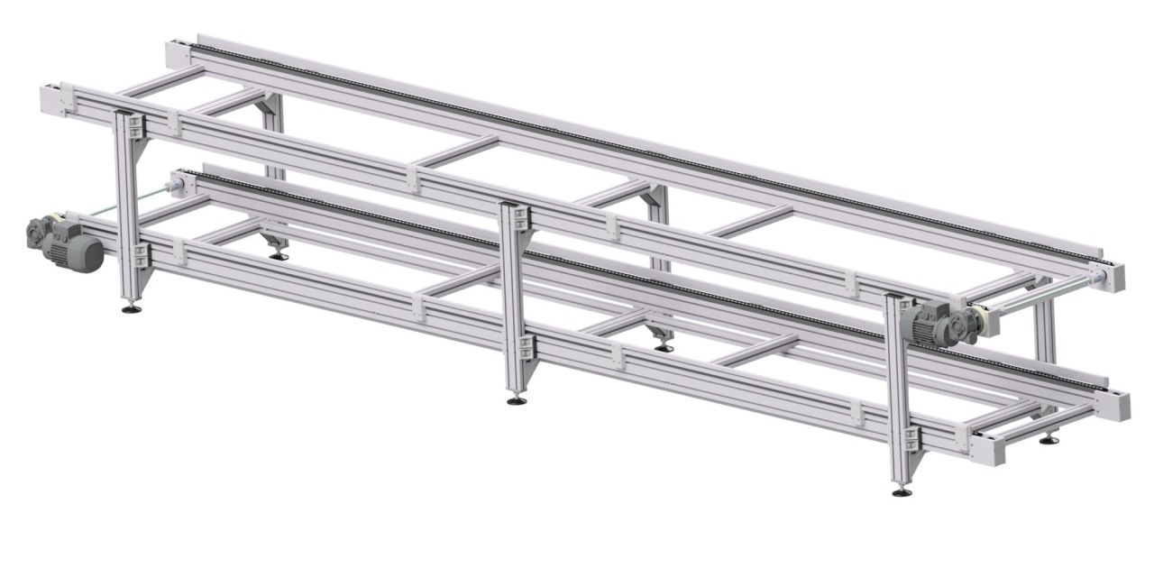 Accumulating chain conveyors | ALUTEC KK s.r.o.