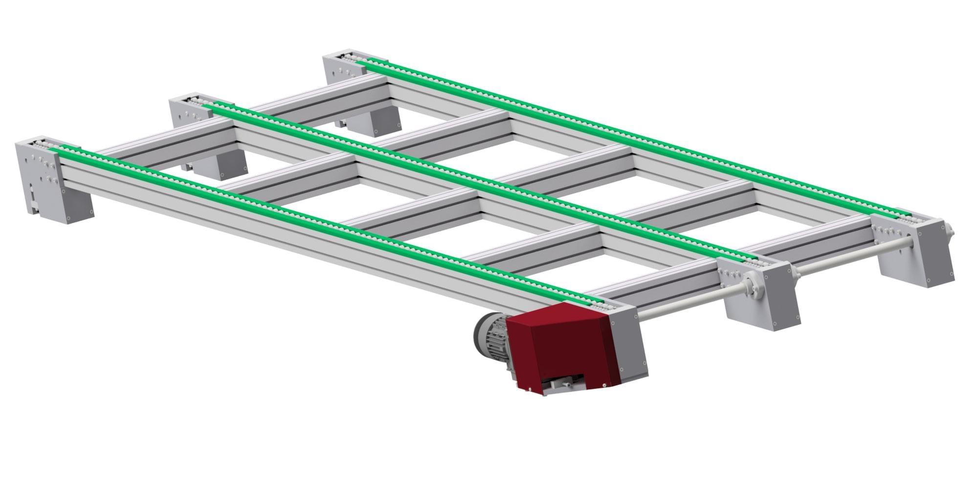 Accumulating chain conveyors | ALUTEC KK s.r.o.