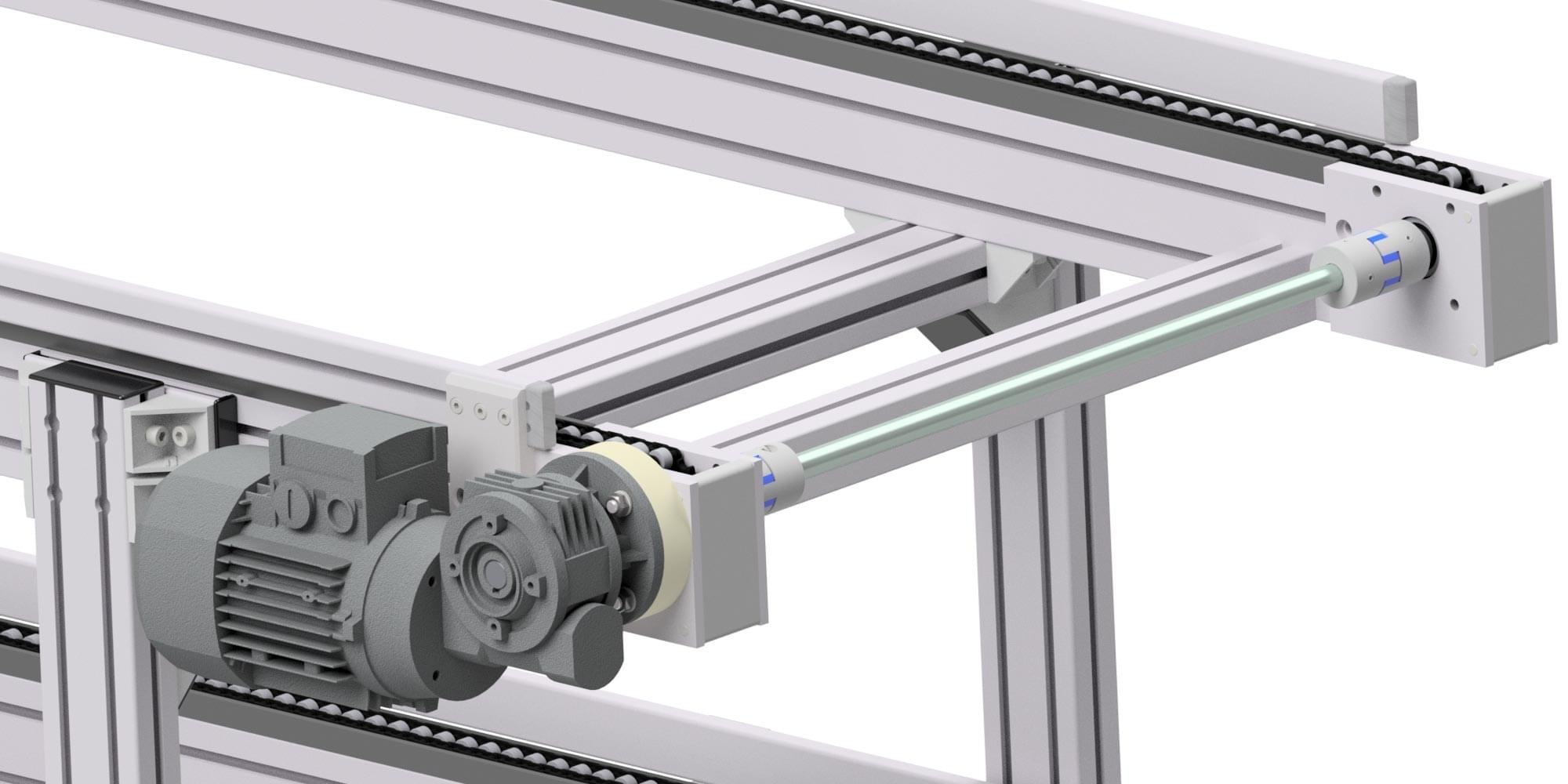 Accumulating chain conveyors | ALUTEC KK s.r.o.